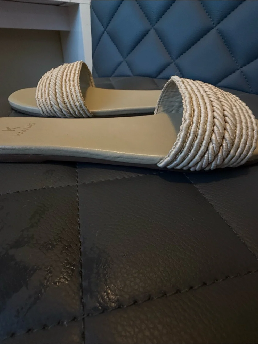 Kaanas | Shoes | Kaanas Natural Braided Slide Sandals In Beige | Poshmark